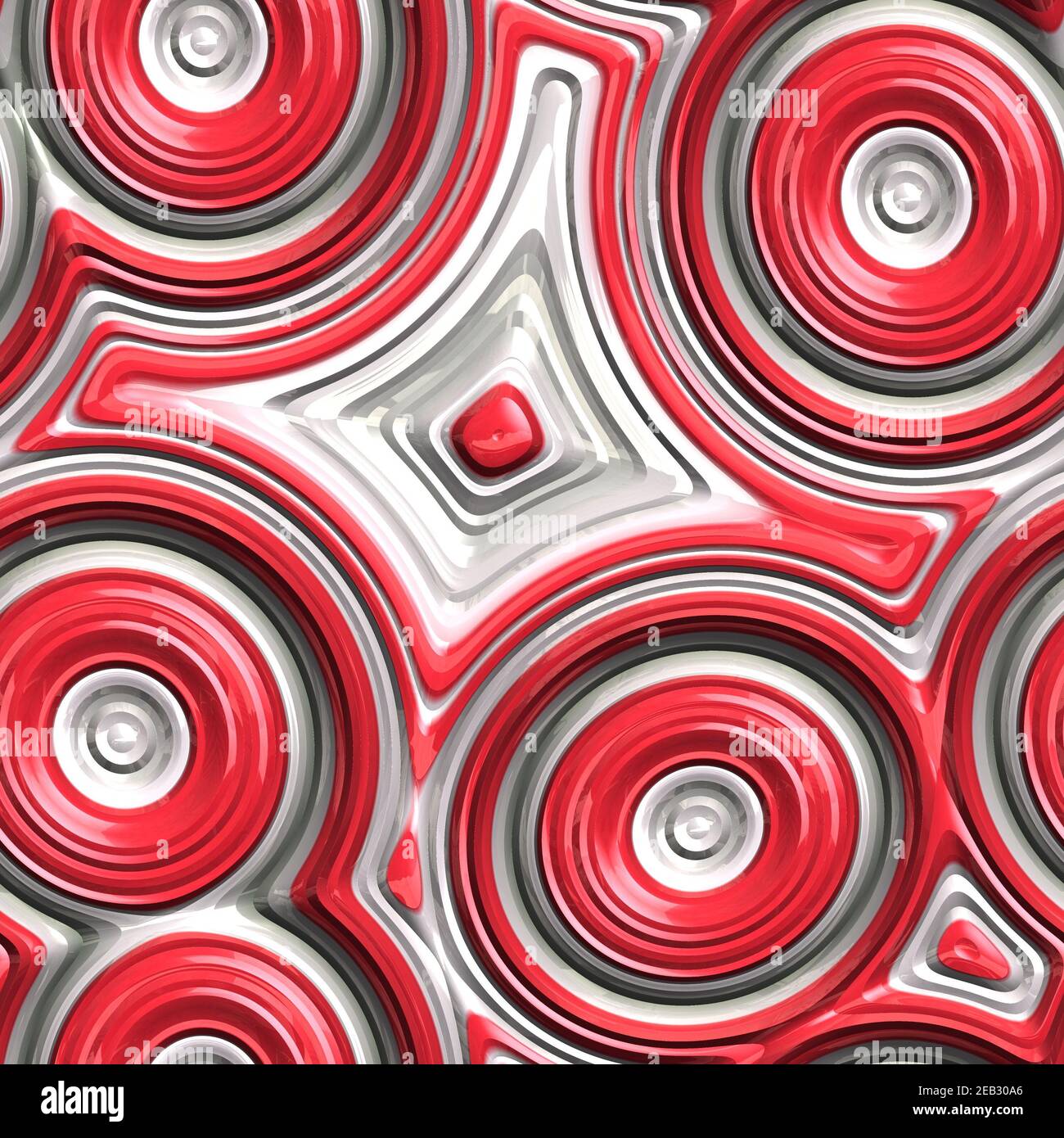 3D render of hi-tech metallic seamless background tile with unique ...