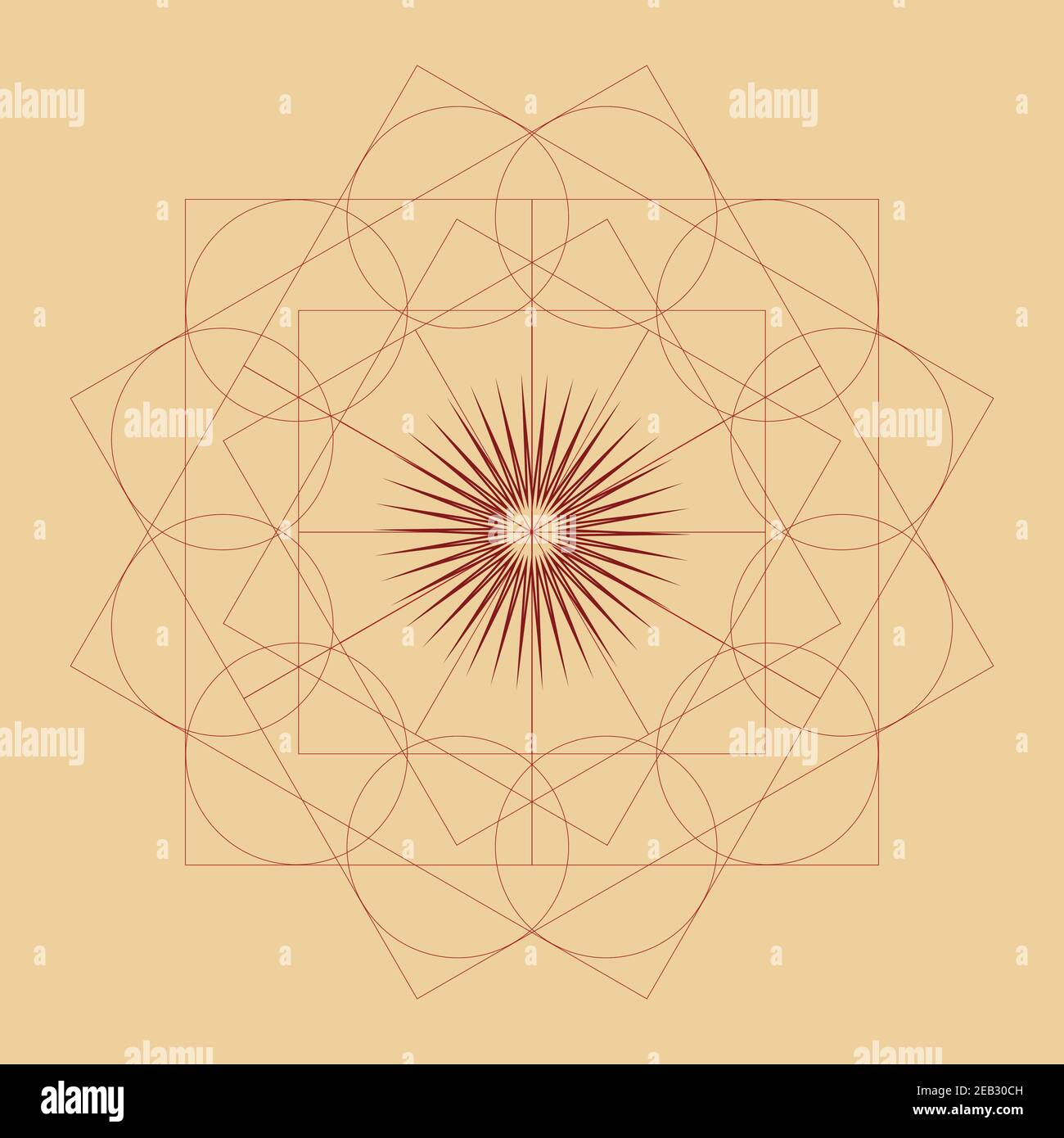 Radial symmetry art hi-res stock photography and images - Alamy