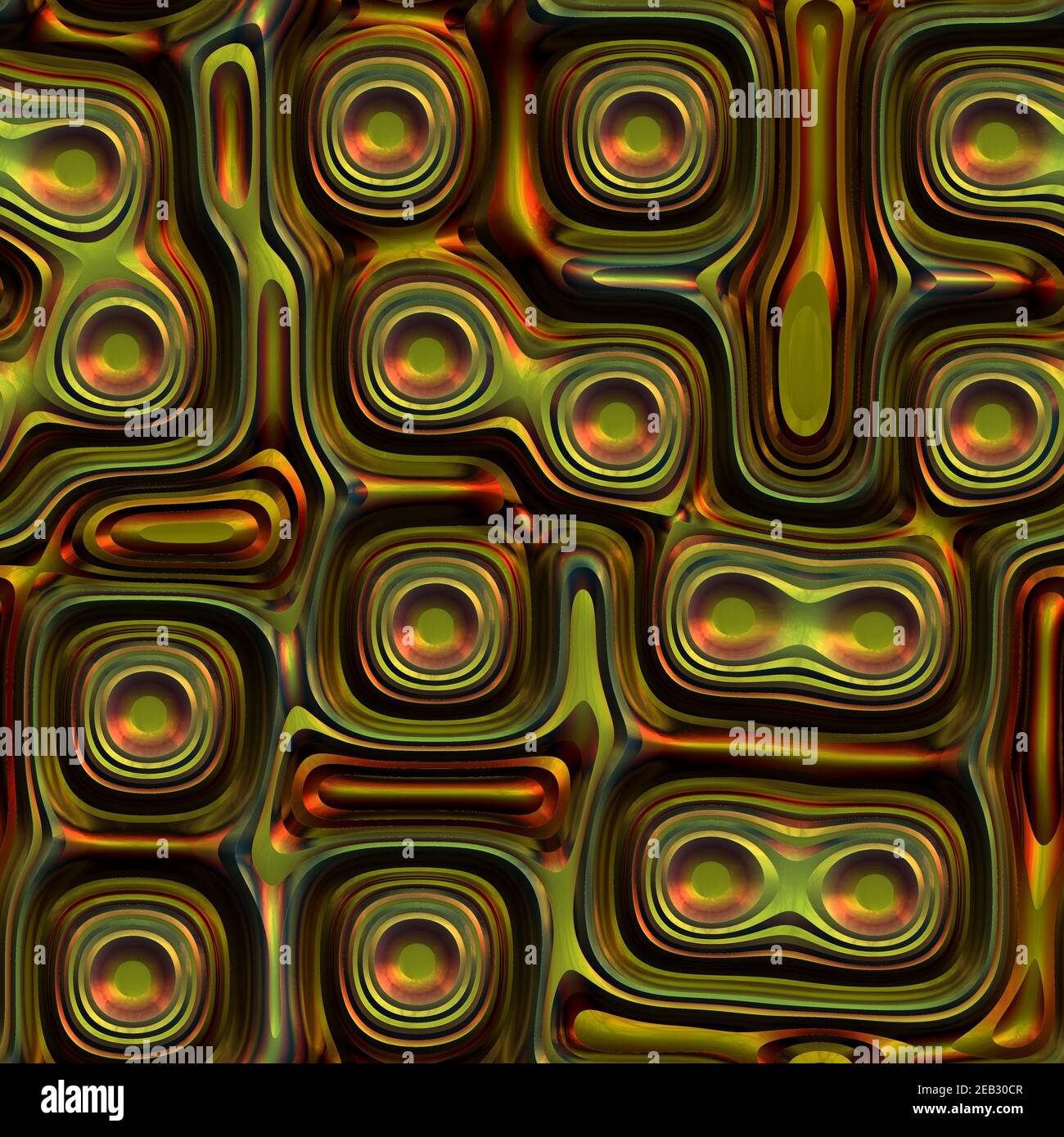 3D render of hi-tech metallic seamless background tile with unique ...