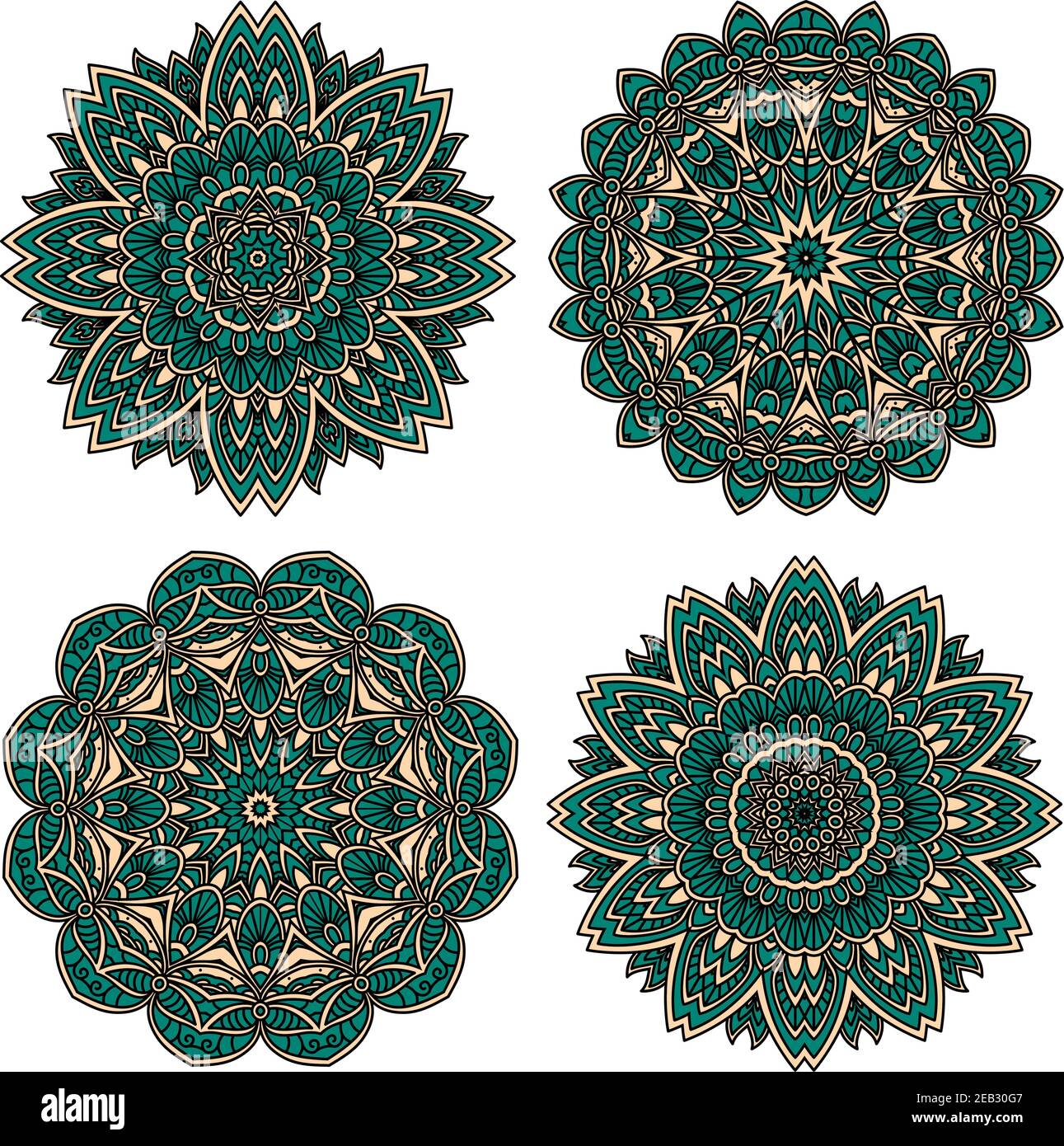 Intricate pattern adorned Stock Vector Images - Alamy