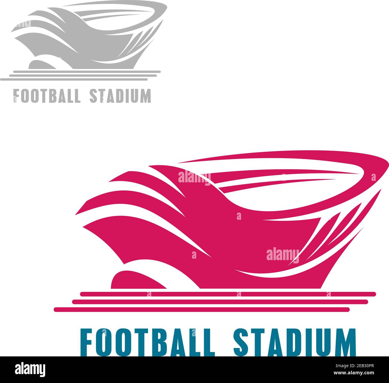 Modern football stadium Stock Vector Images - Alamy