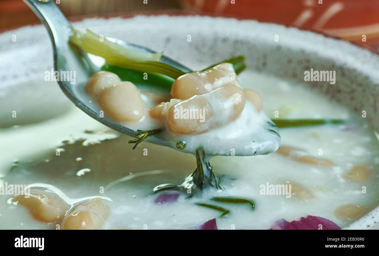 Fazulova polievka - Slovak bean soup close up Stock Photo - Alamy