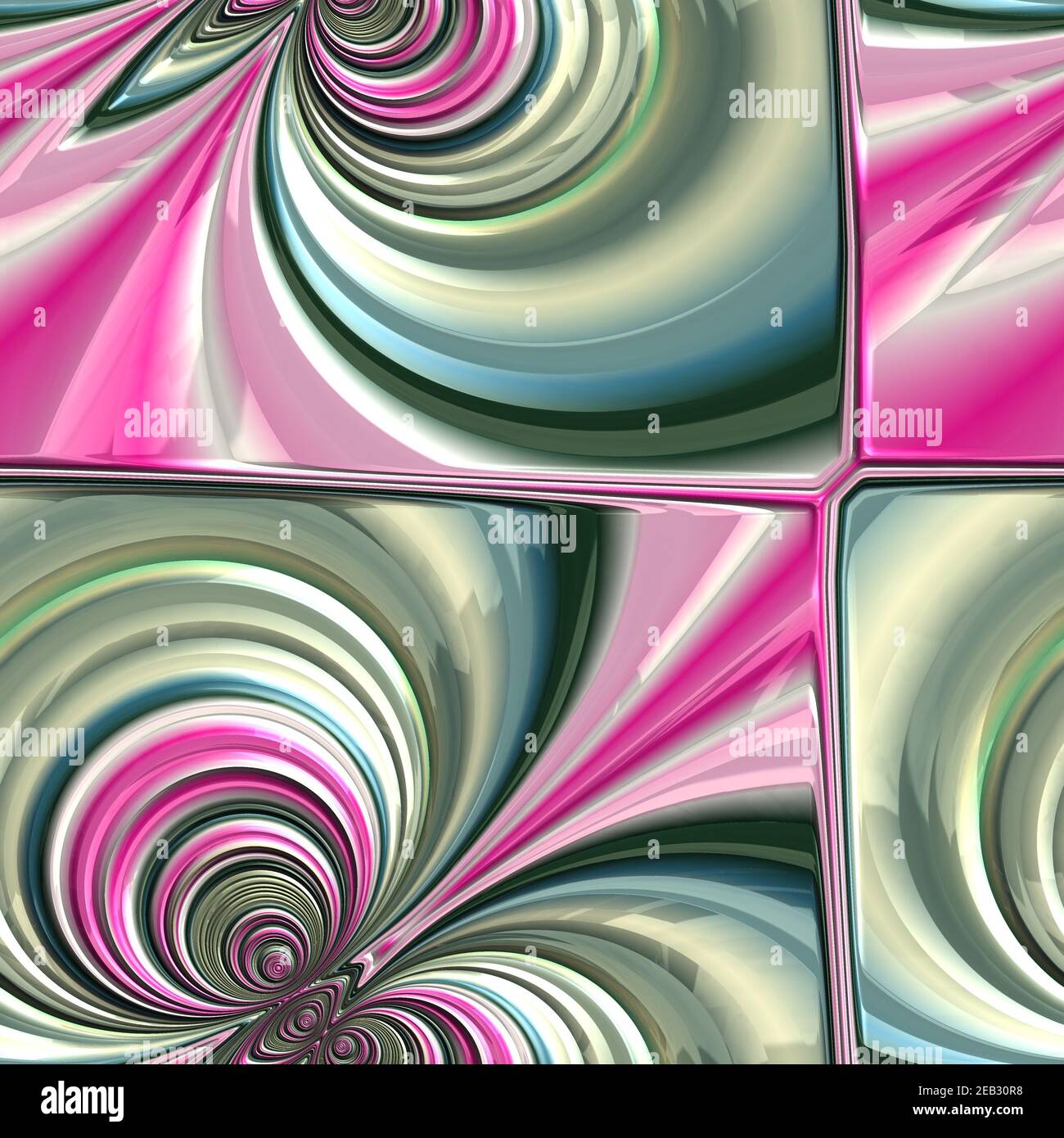 3D render of hi-tech metallic seamless background tile with unique ...