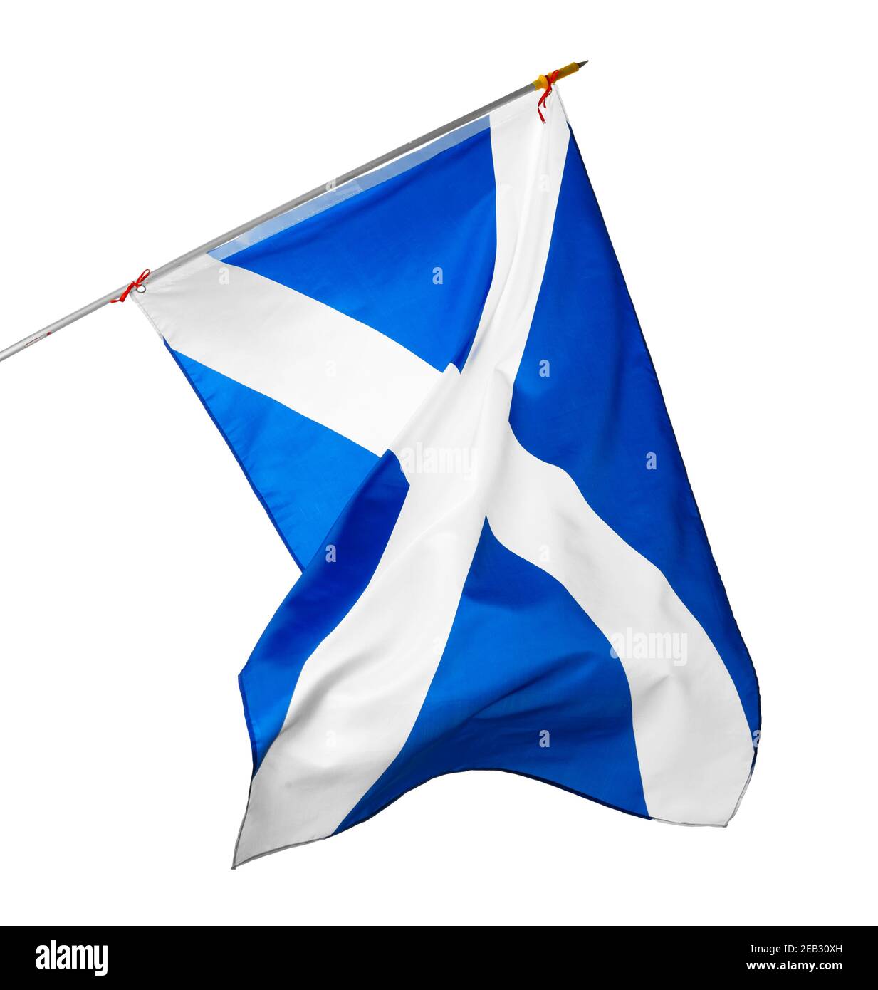 National flag of Scotland isolated on white background Stock Photo - Alamy