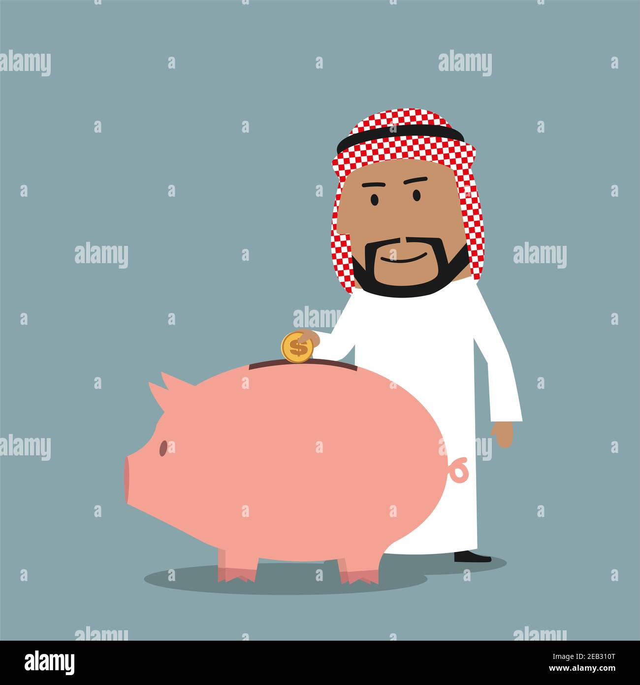 Man arab coin dollar Stock Vector Images - Alamy