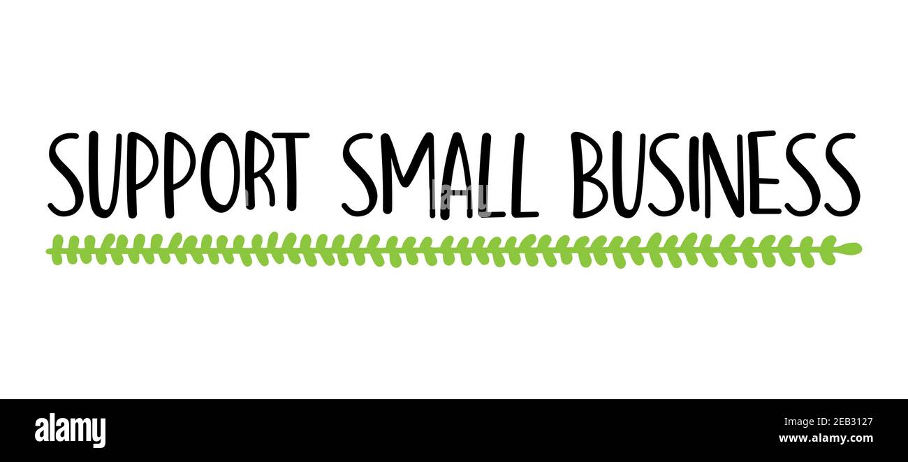 Support small business Stock Vector Images - Alamy
