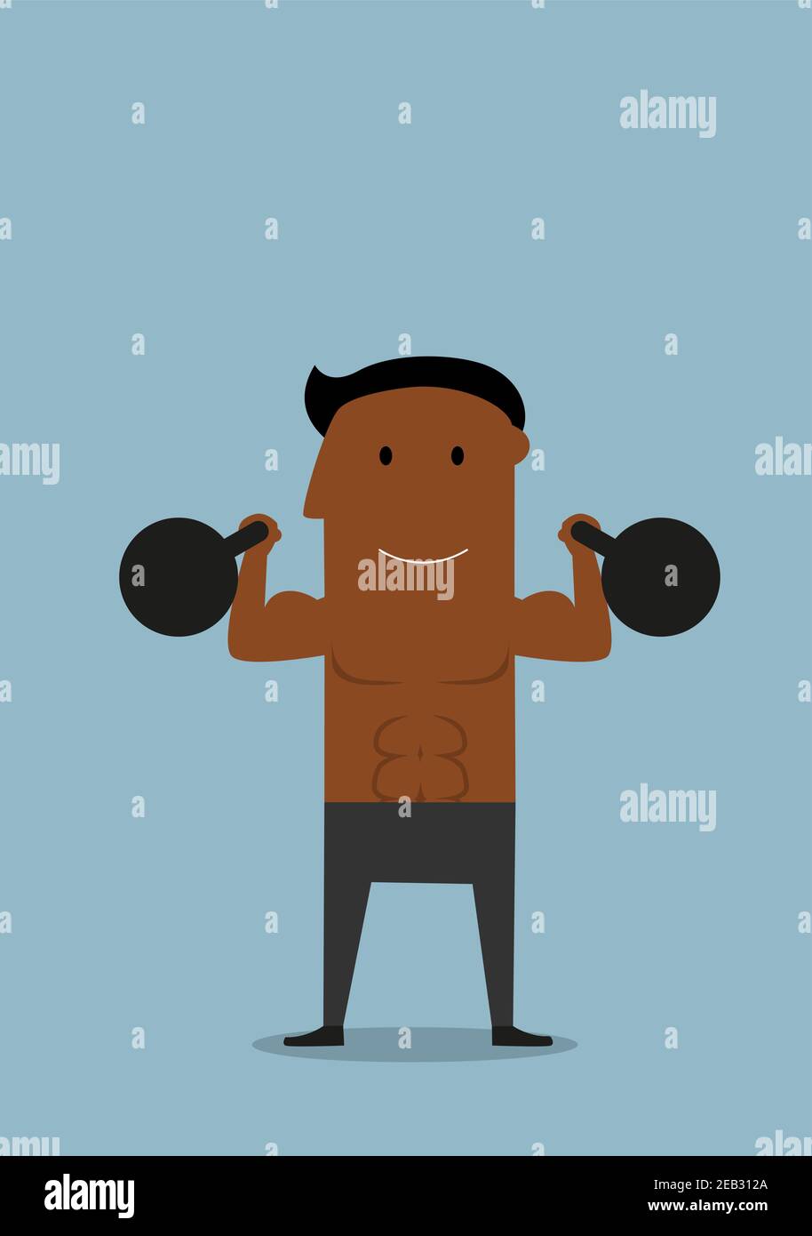 Hands exercise man in Stock Vector Images - Alamy