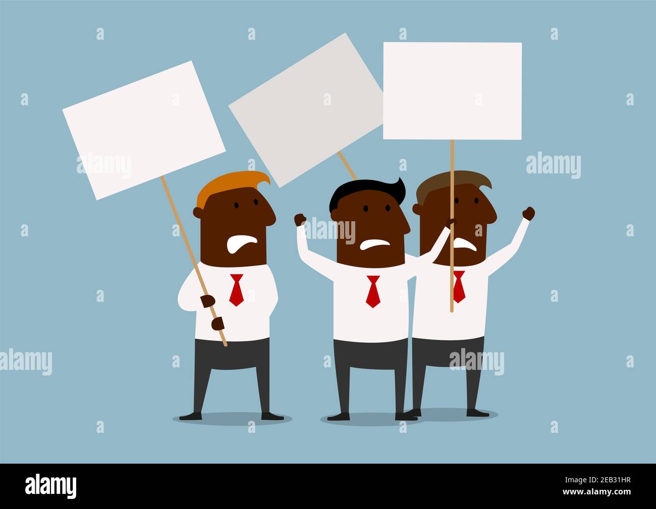 Protest placards blank Stock Vector Images - Alamy