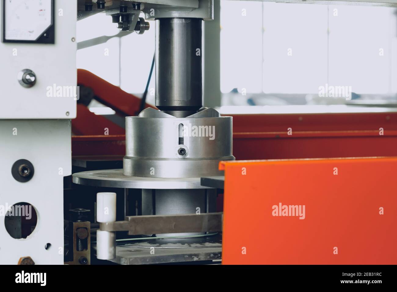 Metal production equipment at the cable plant Stock Photo - Alamy
