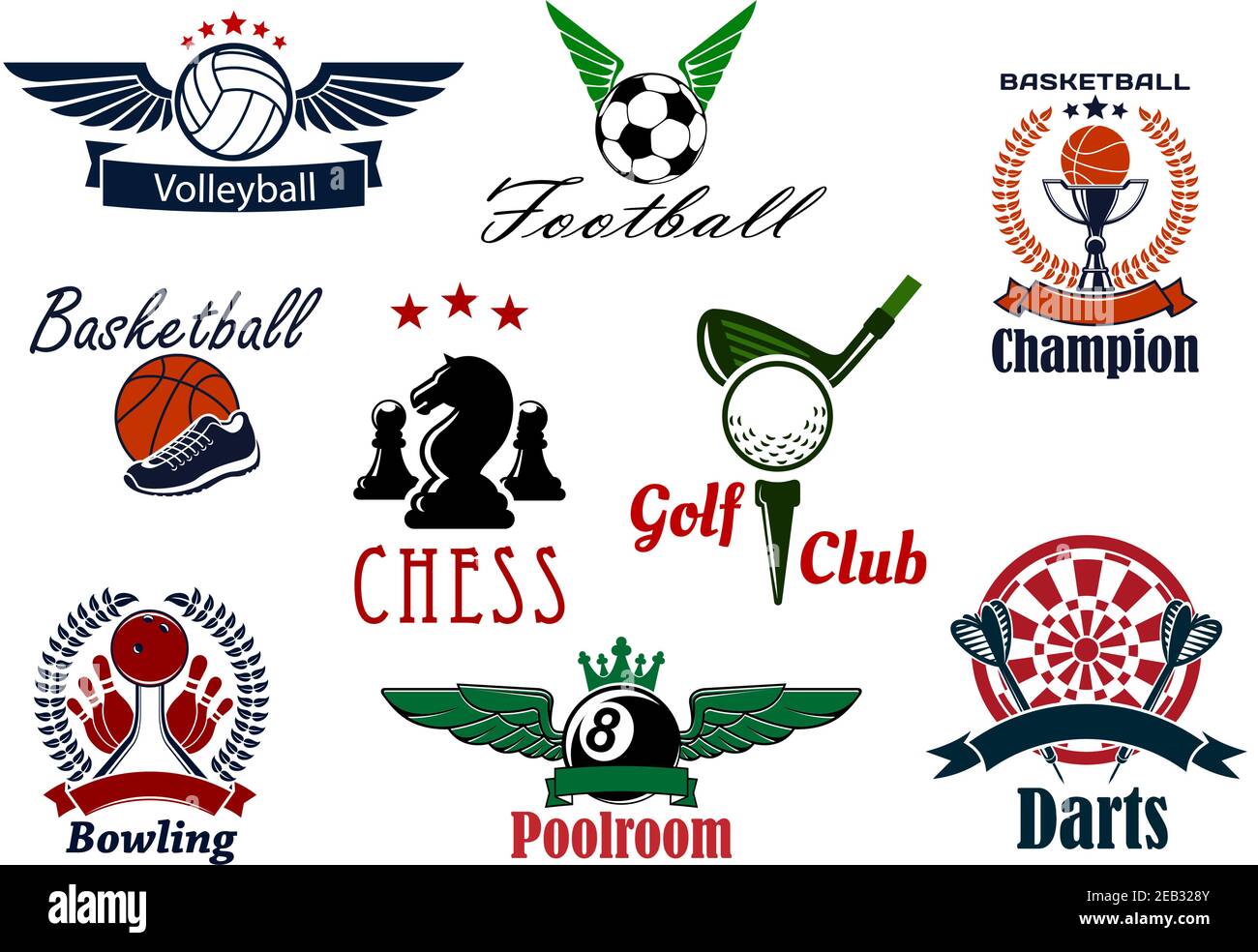 Pool And Golf Club Logos