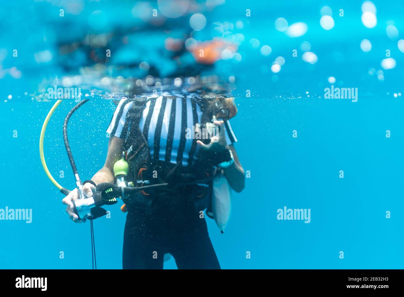 Girl diving into water bottom hi-res stock photography and images - Alamy
