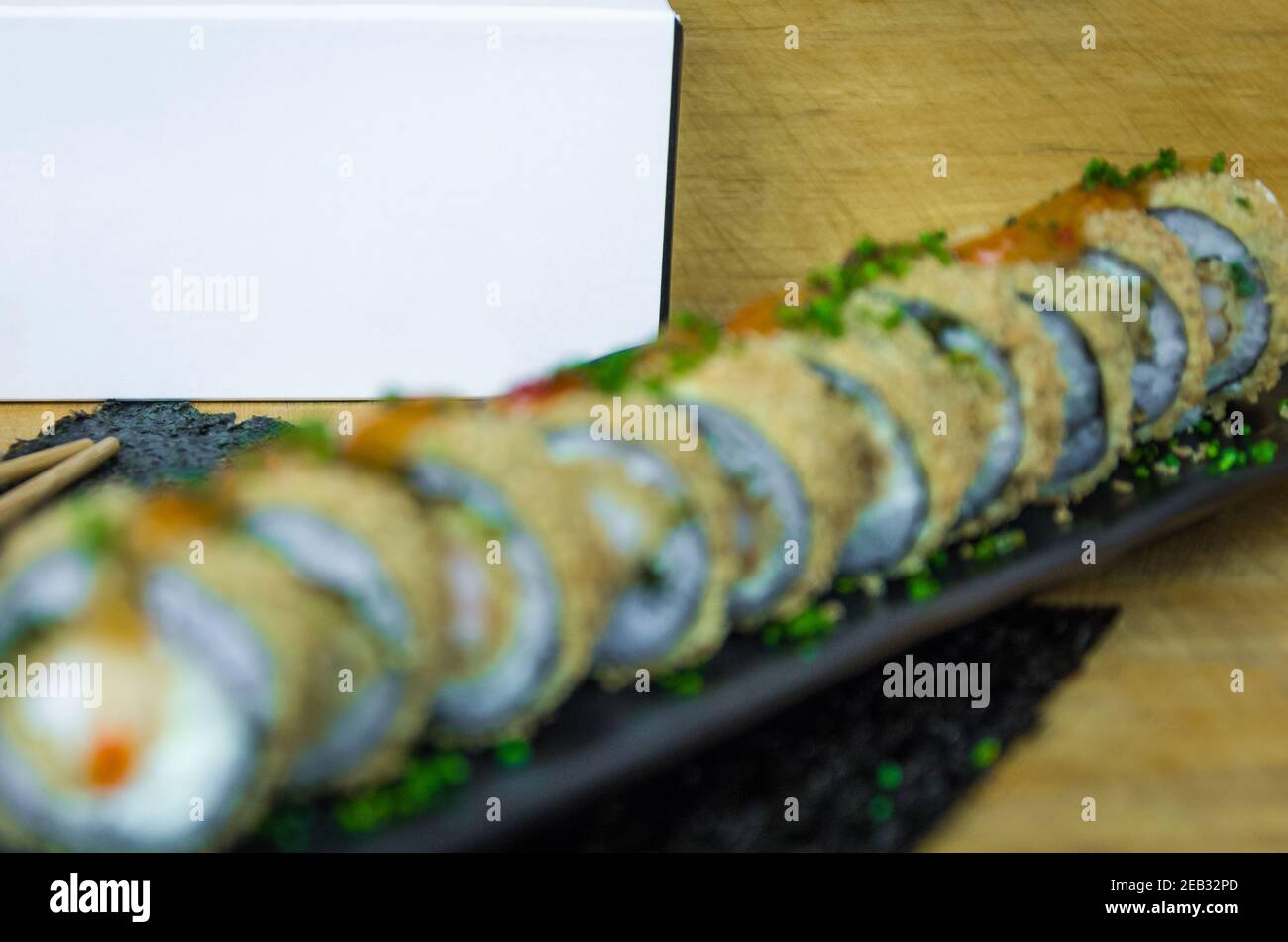 Perfect sushi, traditional Japanese cuisine. Delicious hot sushi Stock ...
