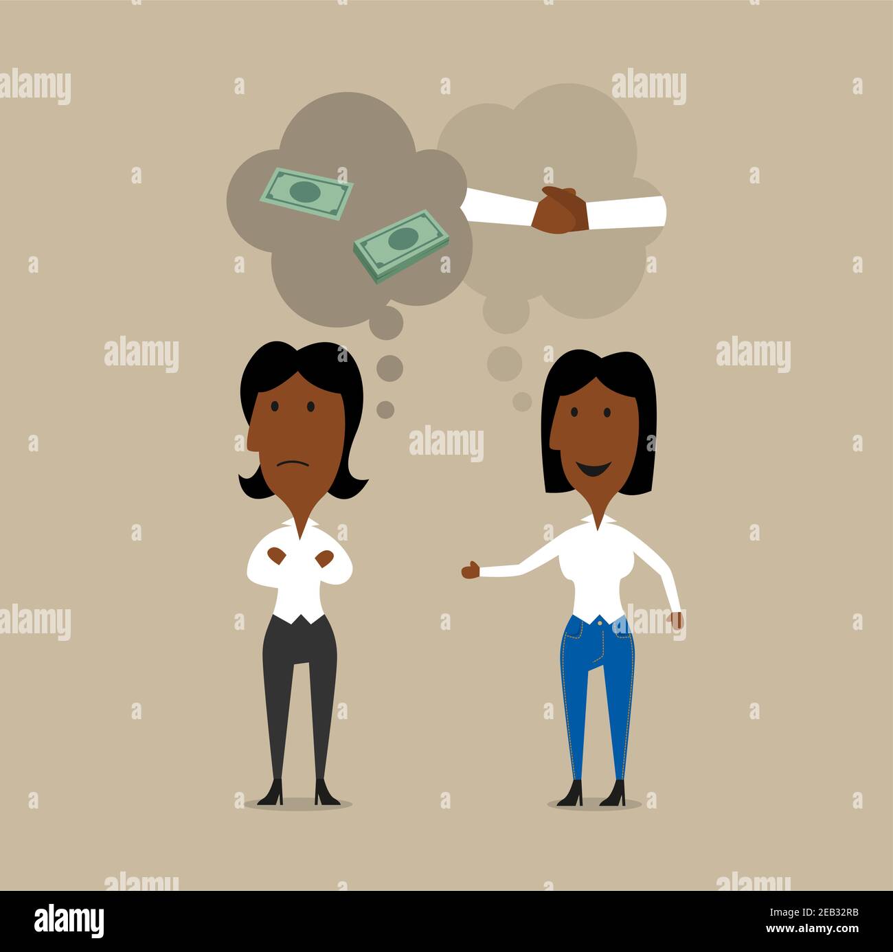 Thought of money Stock Vector Images - Alamy