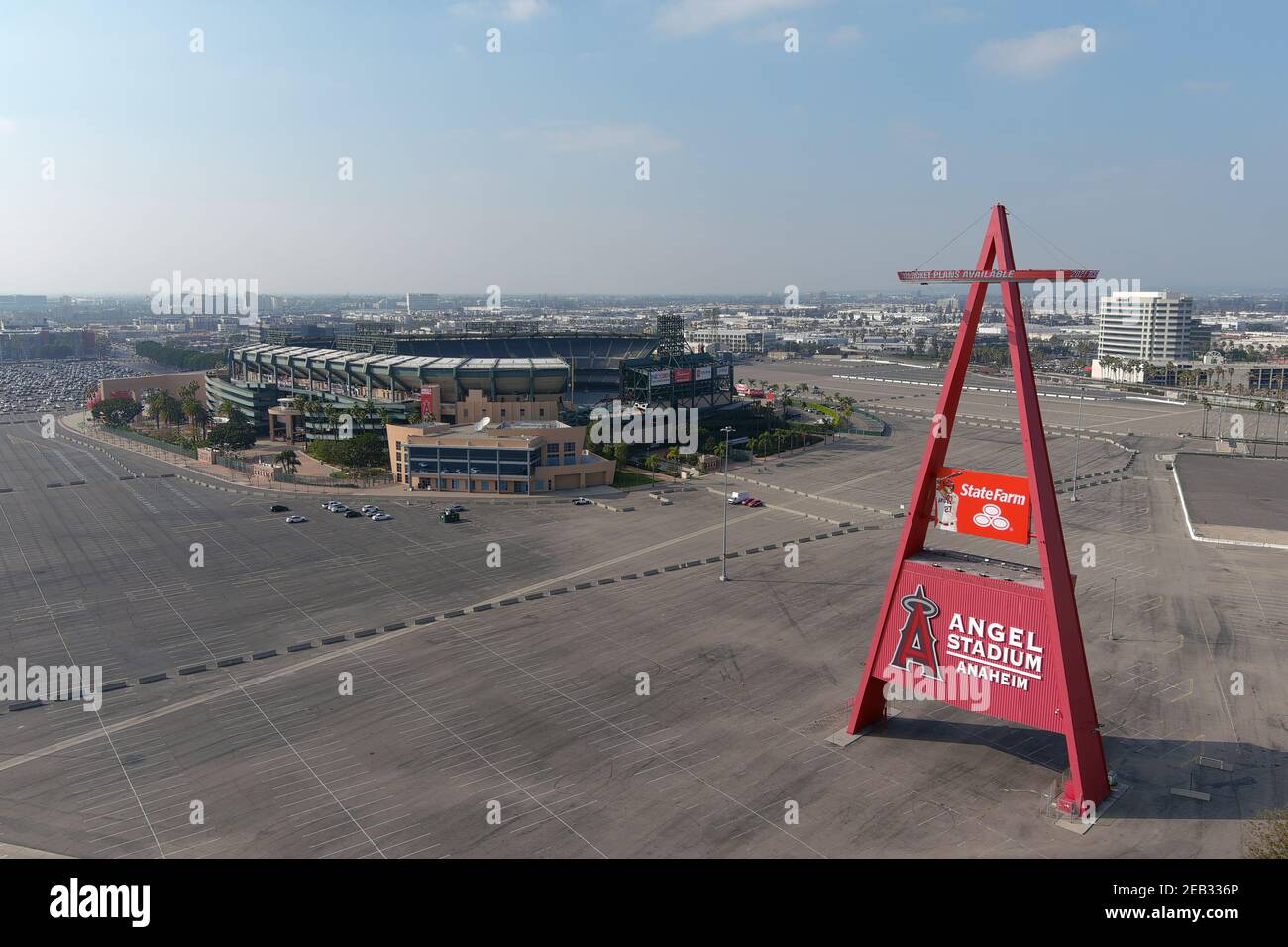The Big A marquee sign at Angel Stadium of Anahiem, Wednesday, Feb. 10 ...