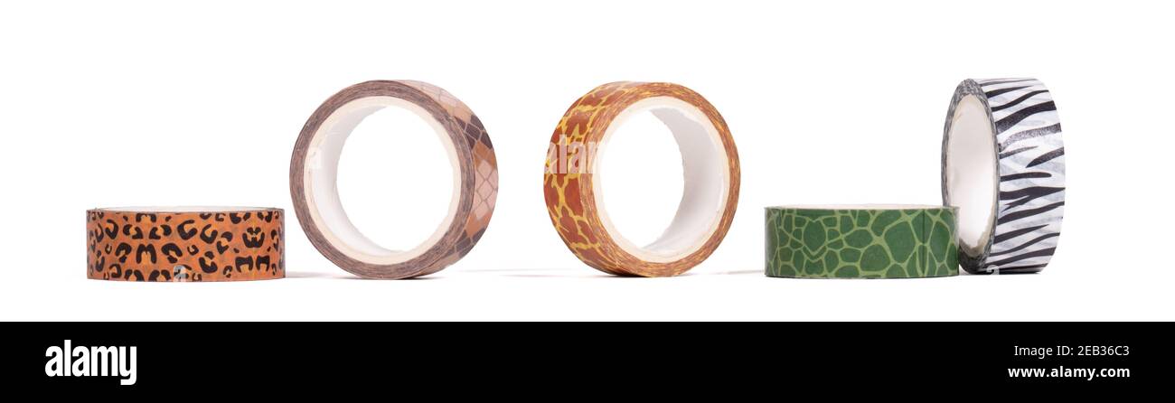 Creative adhesive tape, isolated on a white background Stock Photo - Alamy