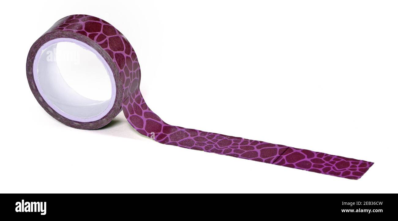 Creative adhesive tape, isolated on a white background Stock Photo - Alamy