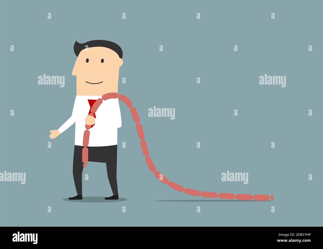 Cartoon string sausages Stock Vector Images - Alamy