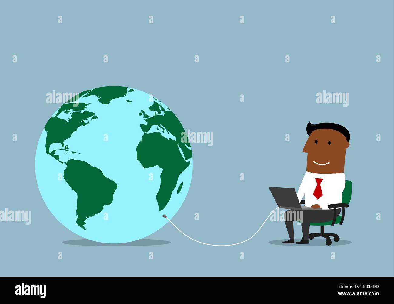 Global communication, business network technologies and www concept ...