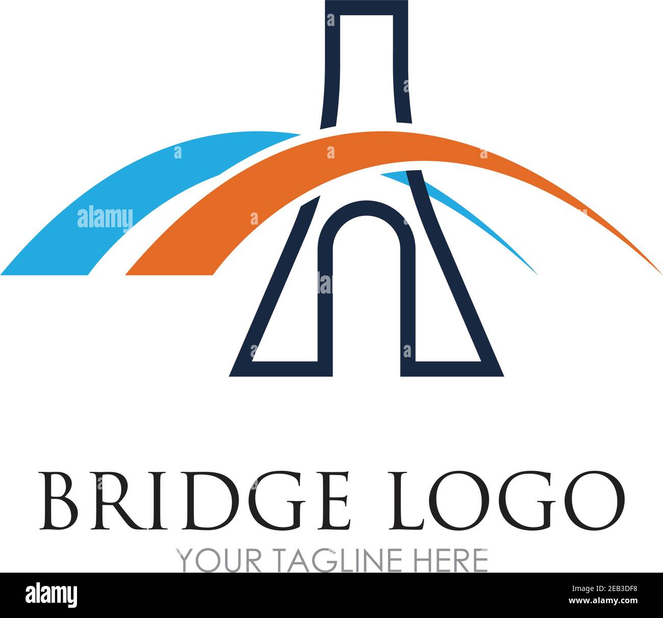 Bridge Logo Template vector icon illustration design Stock Vector Image ...