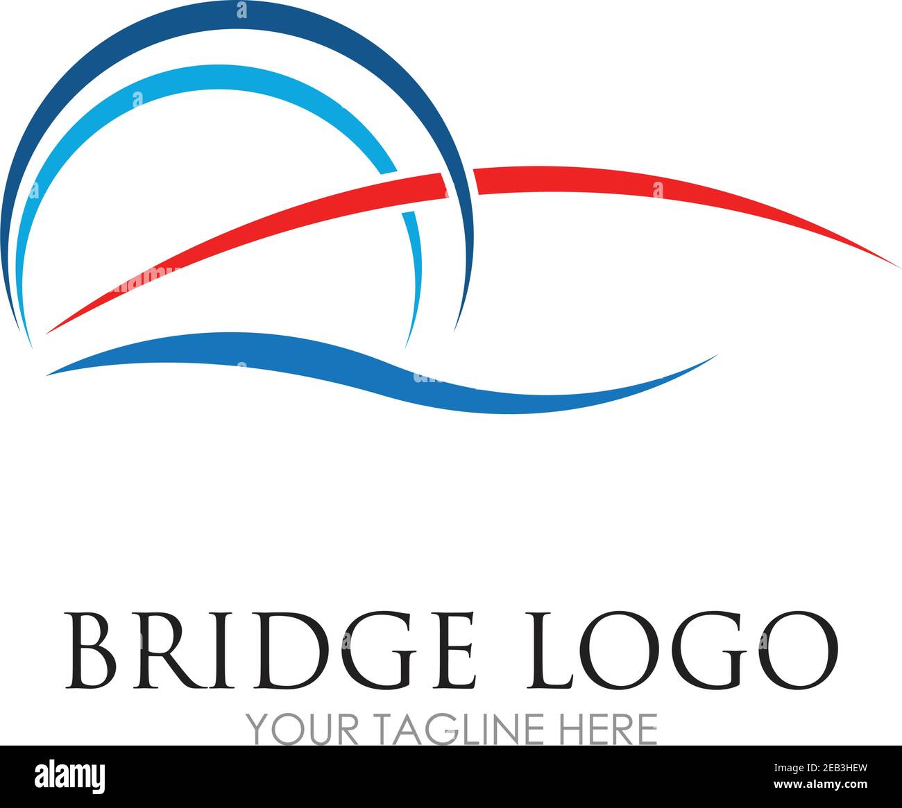 Bridge Logo Template vector icon illustration design Stock Vector Image ...