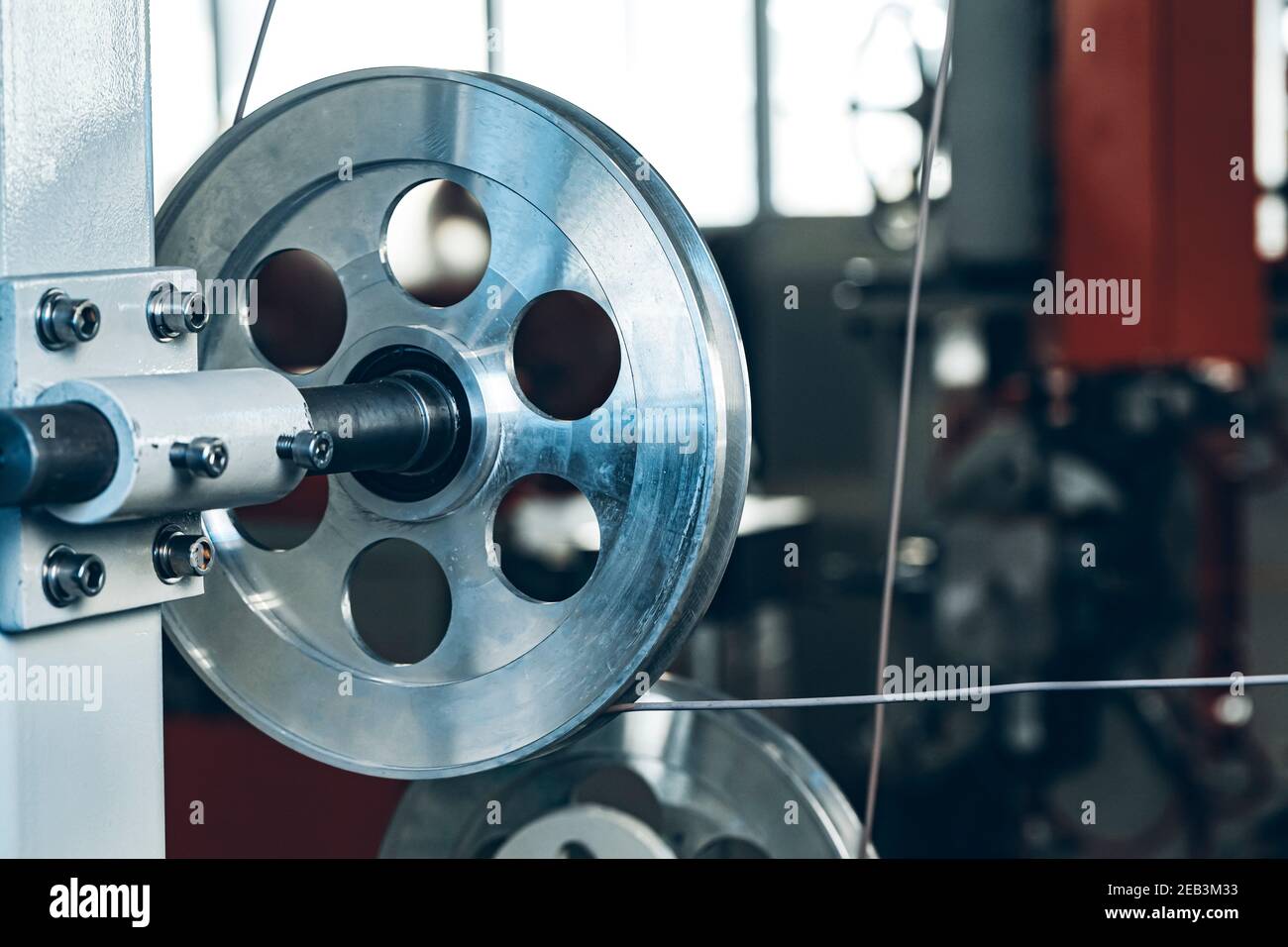 Process of cable production in a factory Stock Photo - Alamy