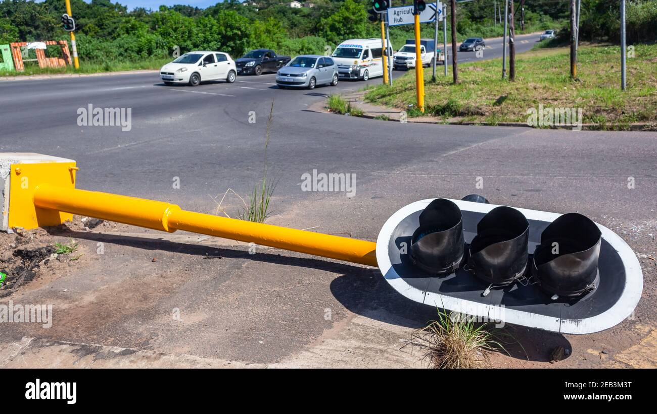 Damaged utility pole hi-res stock photography and images - Alamy