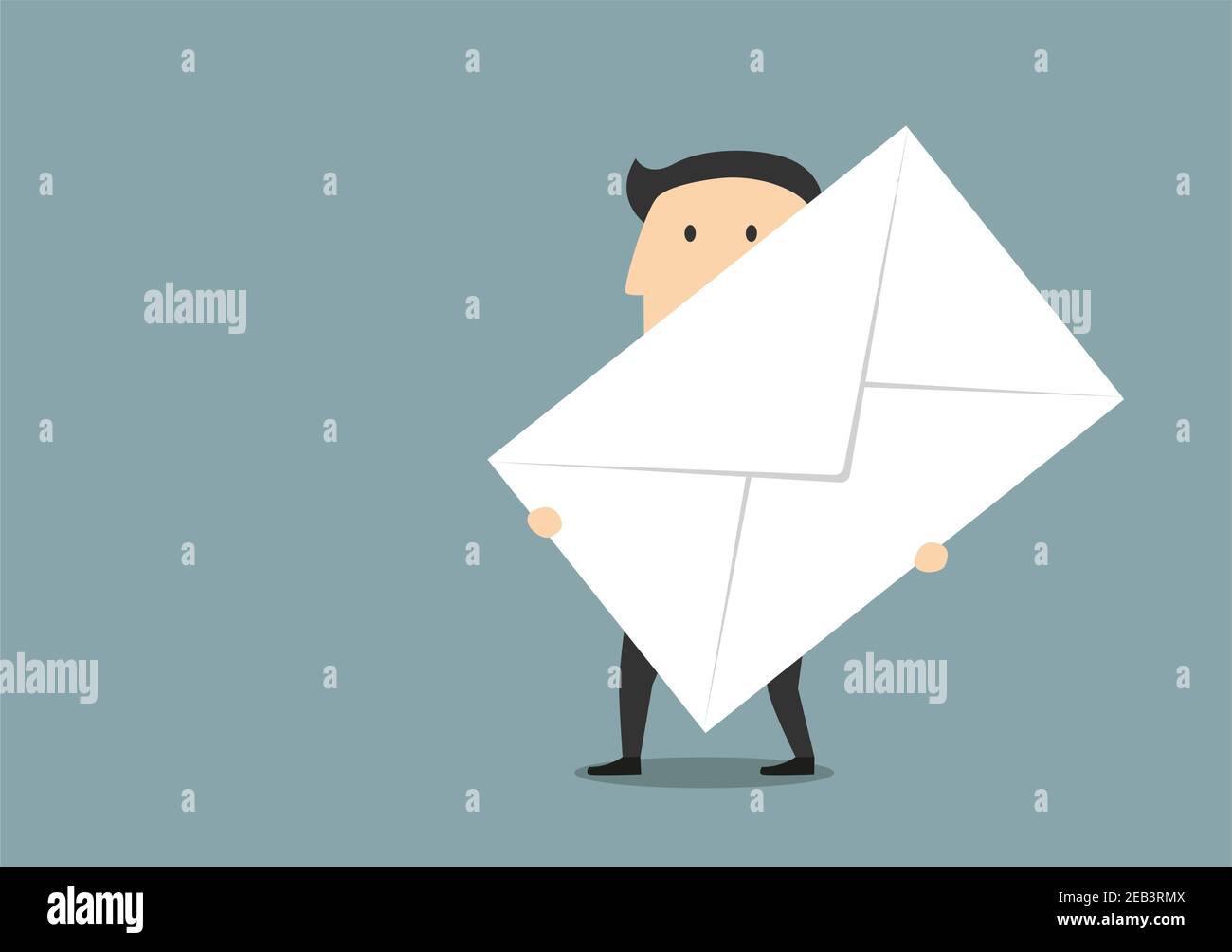 Business communication correspondence and document management concept ...