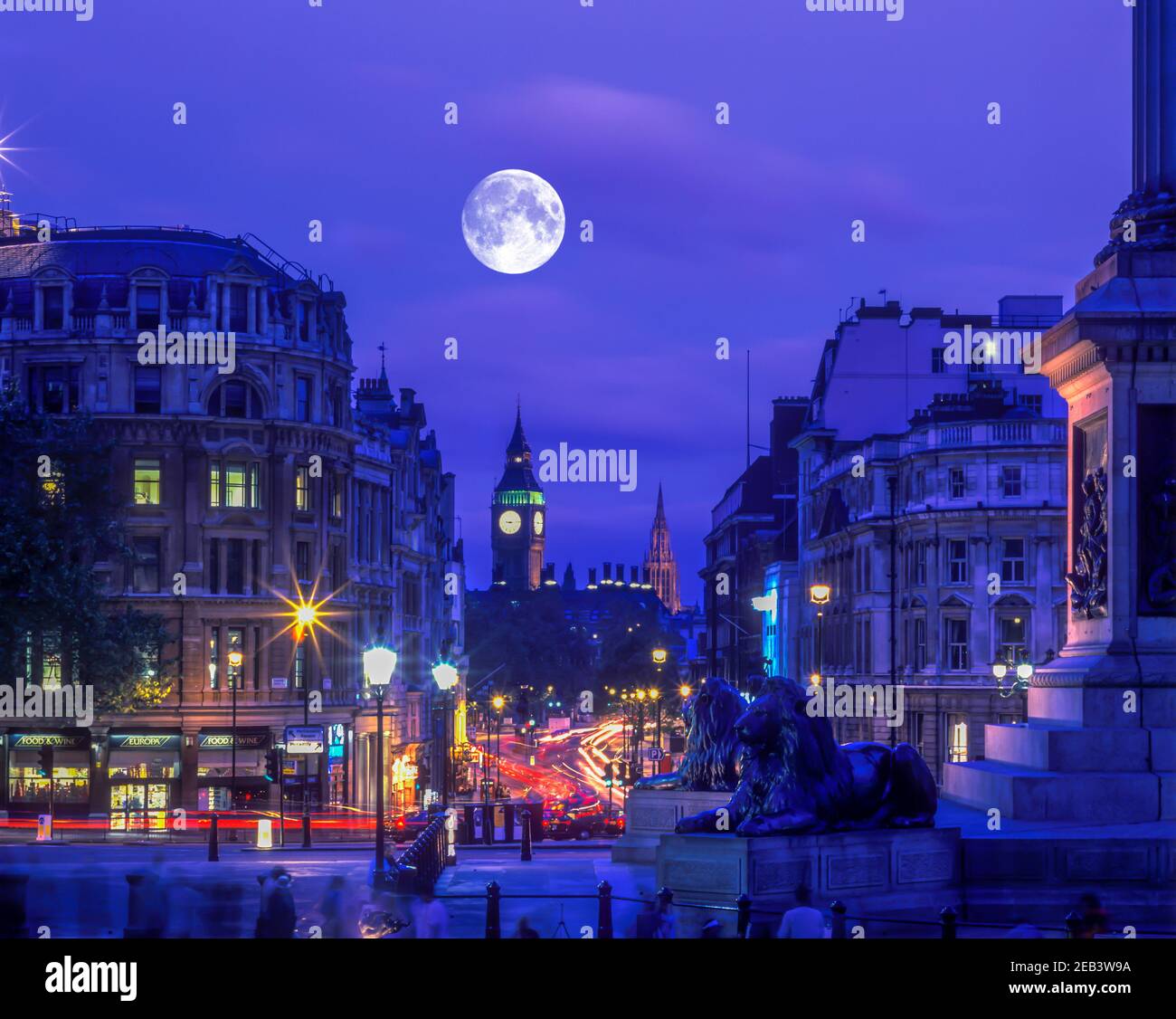 1990s trafalgar square hi-res stock photography and images - Alamy