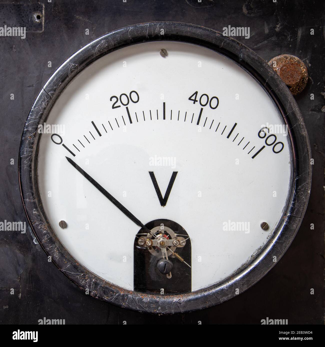 Vintage industrial electrical meter Stock Photo - Alamy