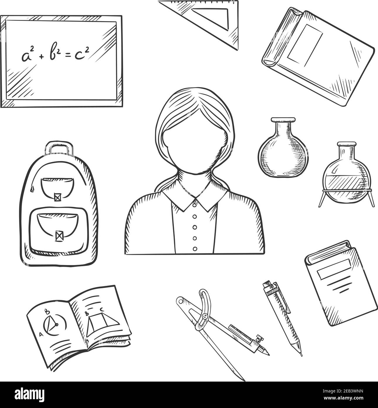 School Teacher Clipart Black And White