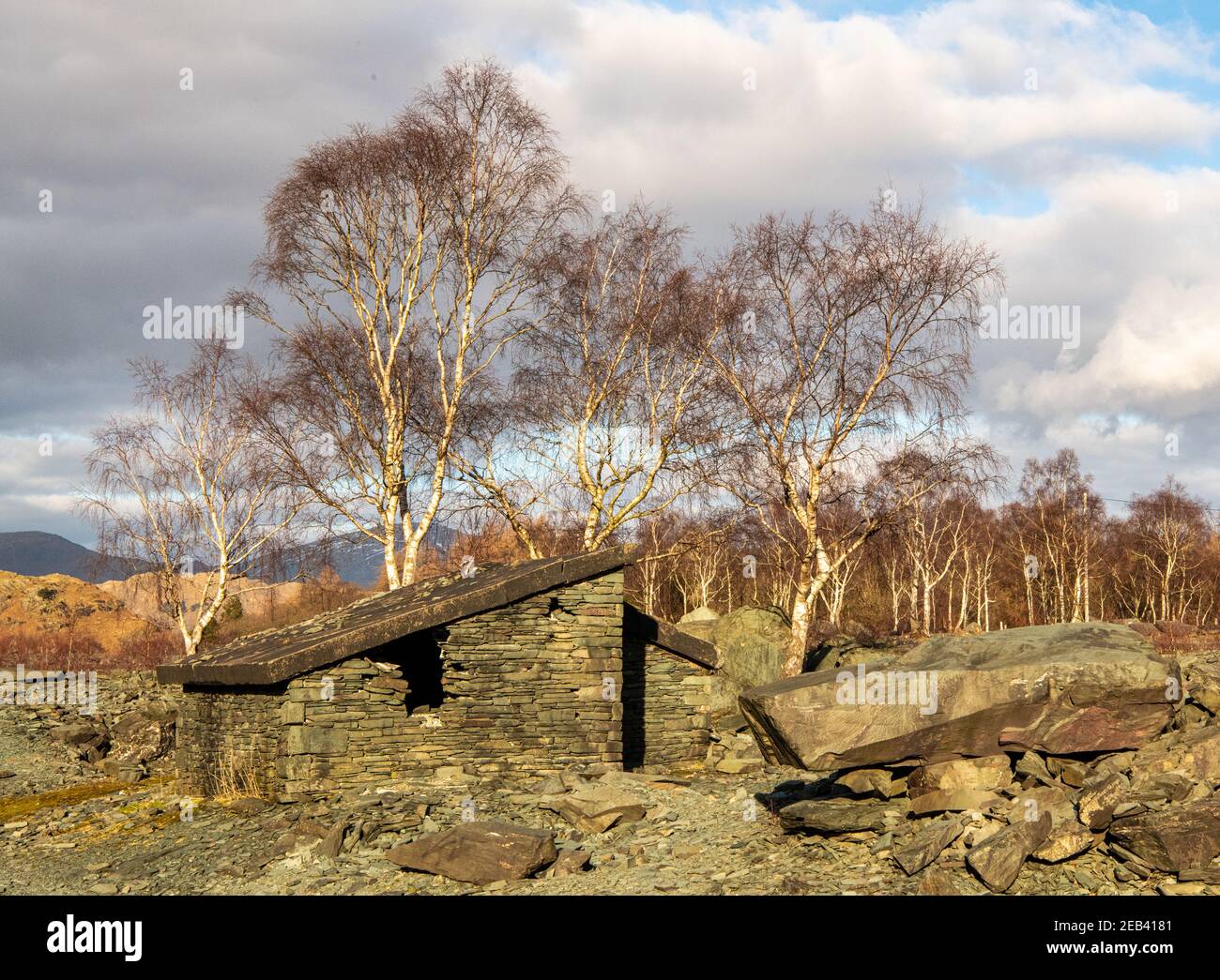 Lake district slate quarrying hi-res stock photography and images - Alamy