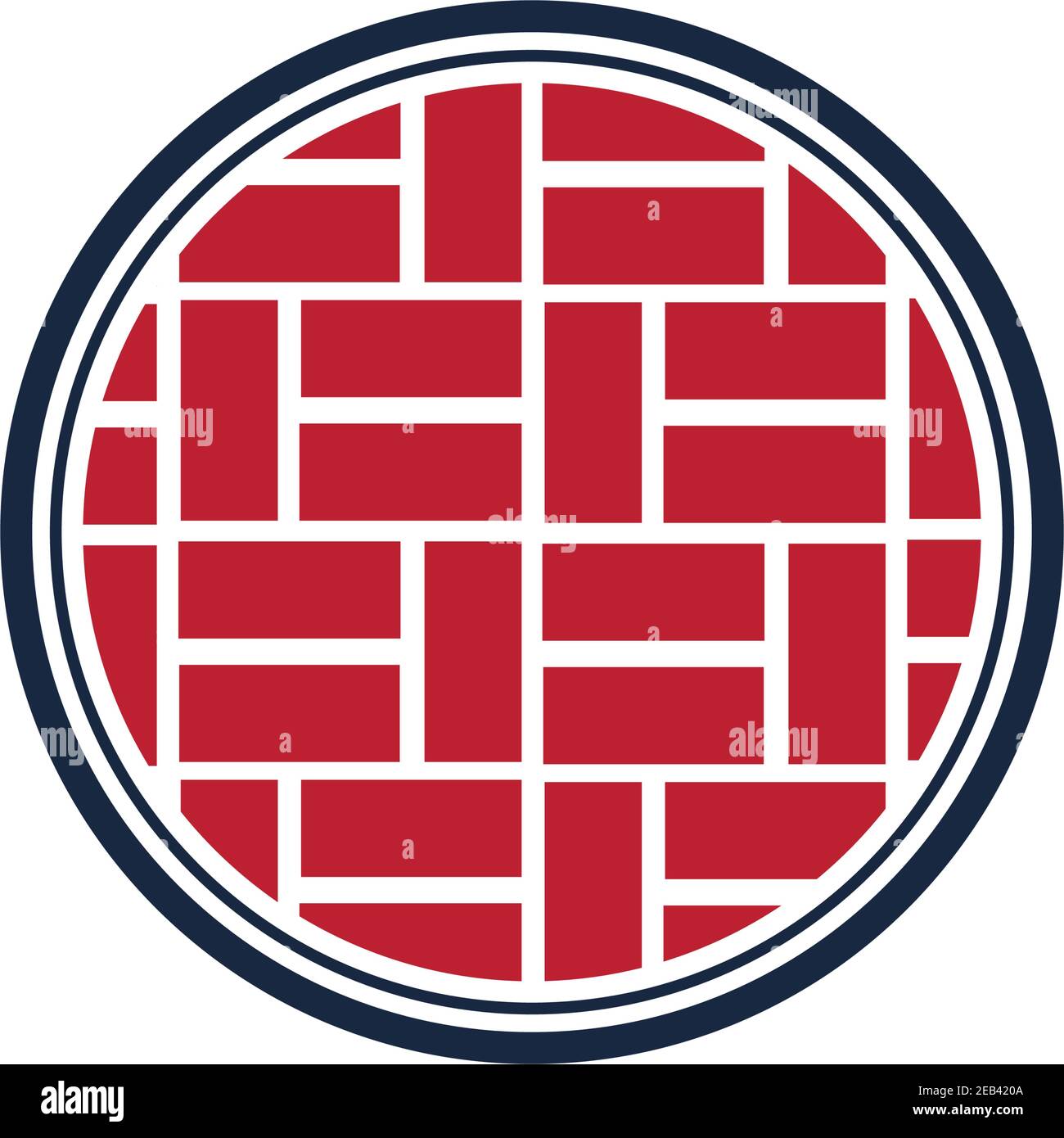 Brick Building logo design vector, Brickwork simple modern logo ...