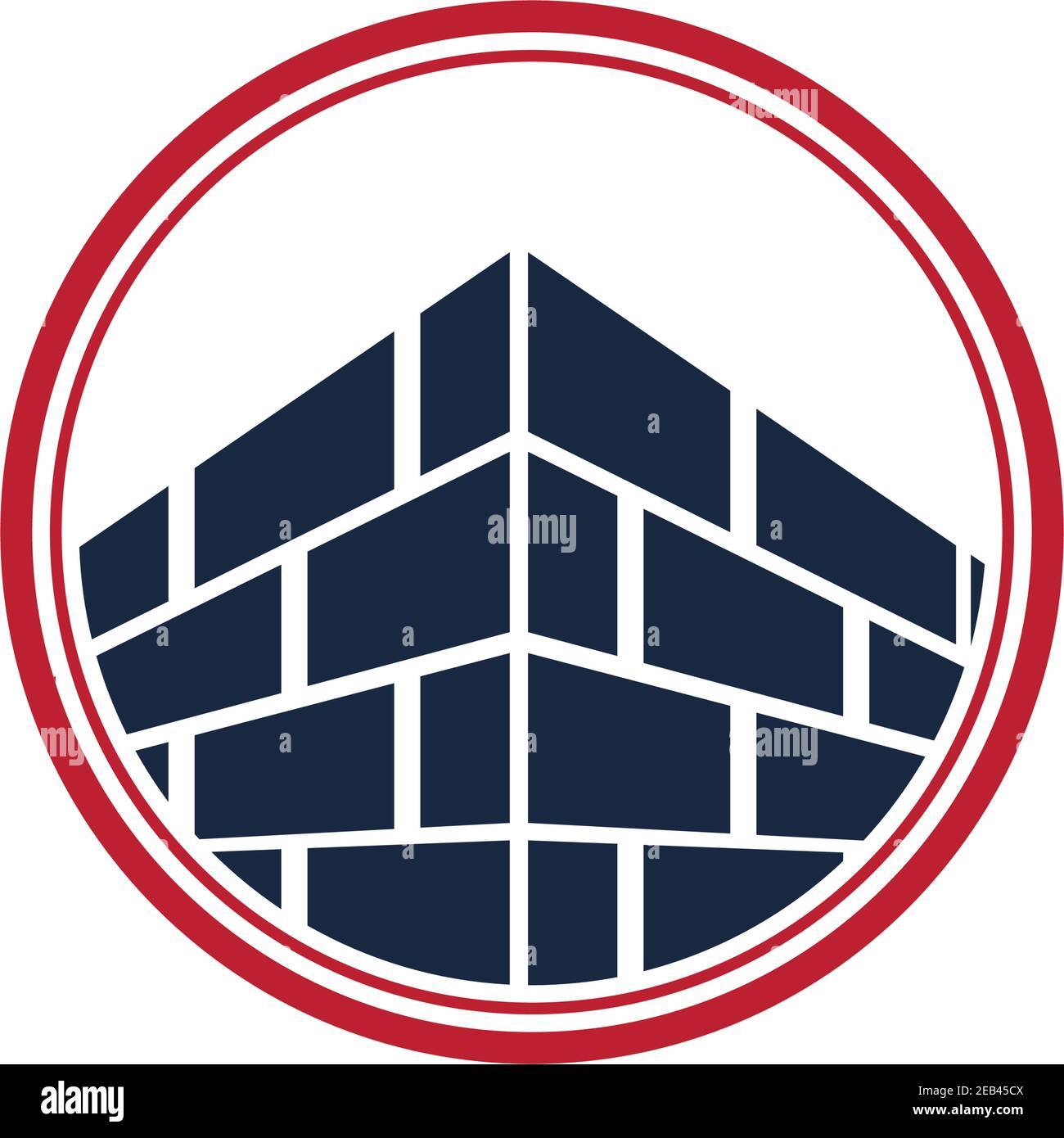 Brick Building logo design vector, Brickwork simple modern logo ...