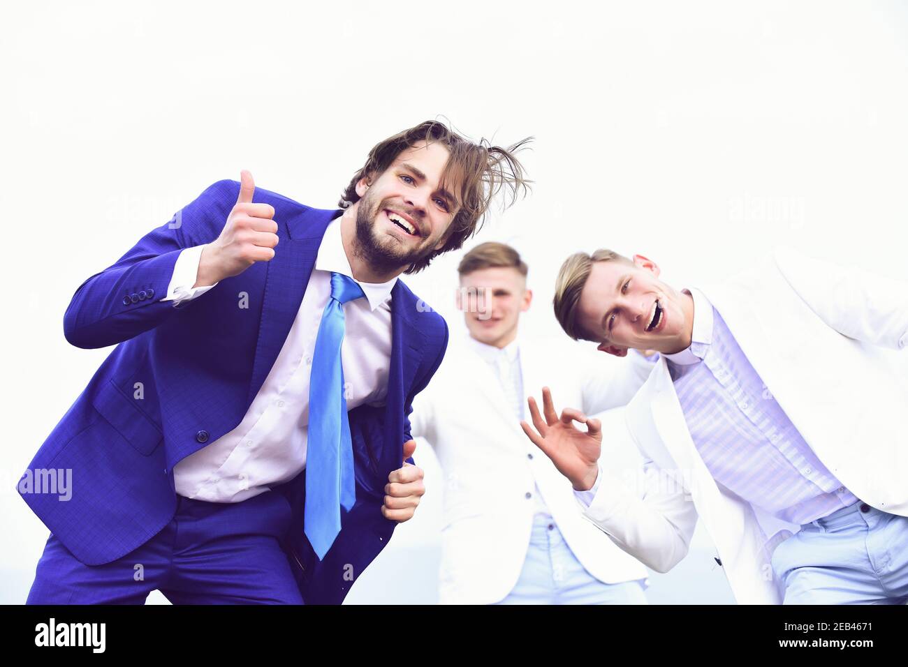 Excited business team, agile business, business and success. Crazy ...