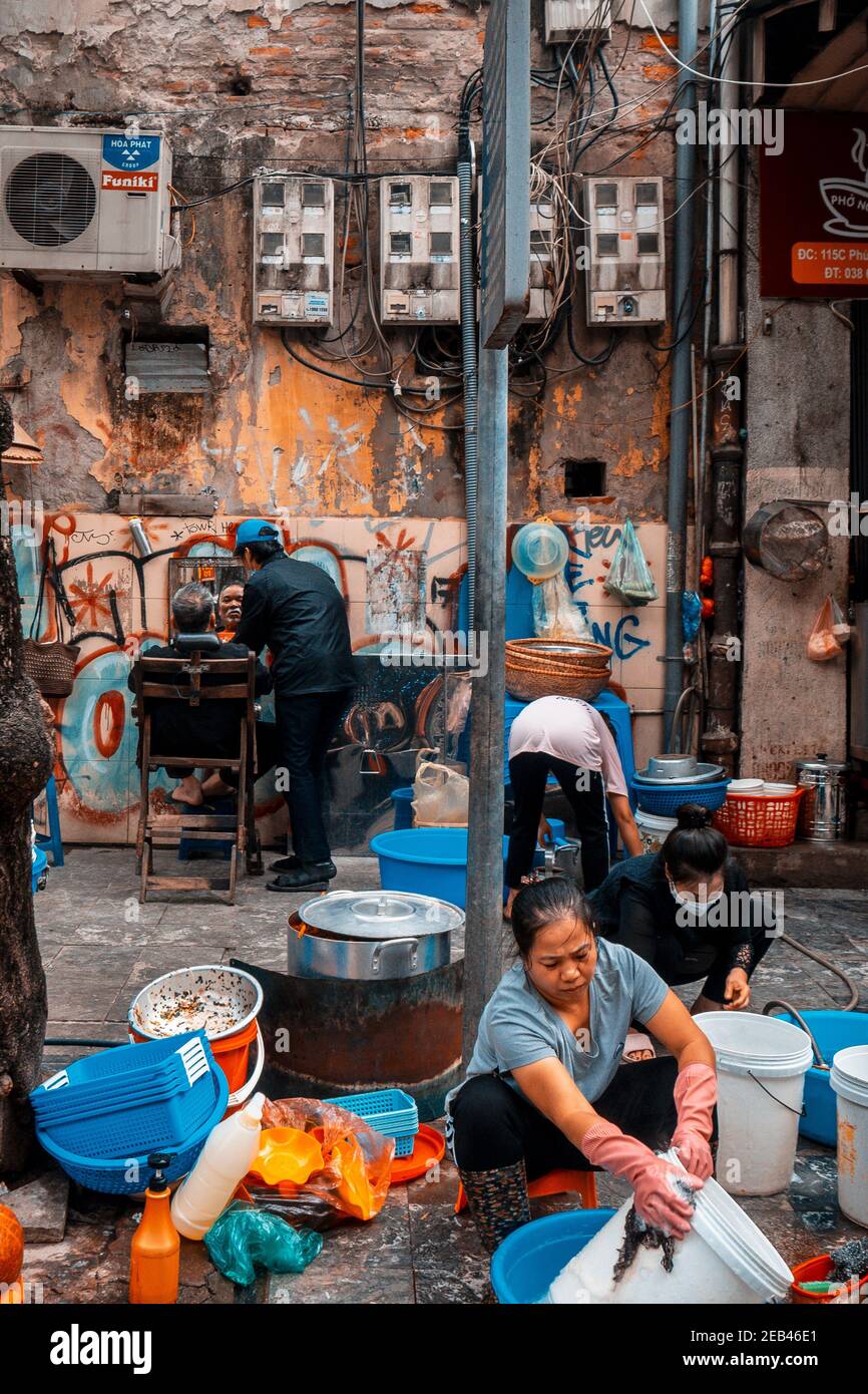 Hanoi daily life Stock Photo - Alamy