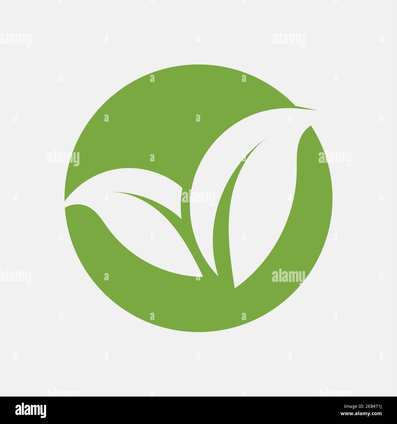 Eco Icon Green Leaf Vector Illustration Stock Vector Image And Art Alamy
