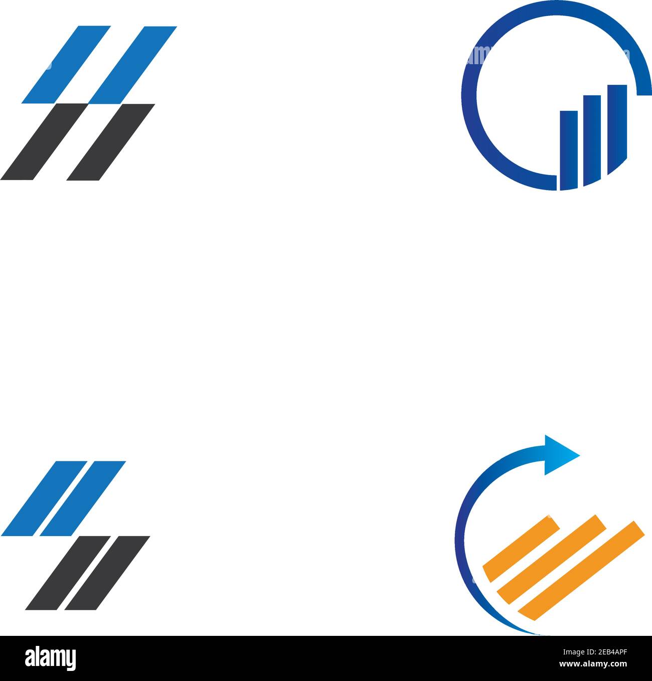 Business finance logo and symbols vector concept illustration Stock ...
