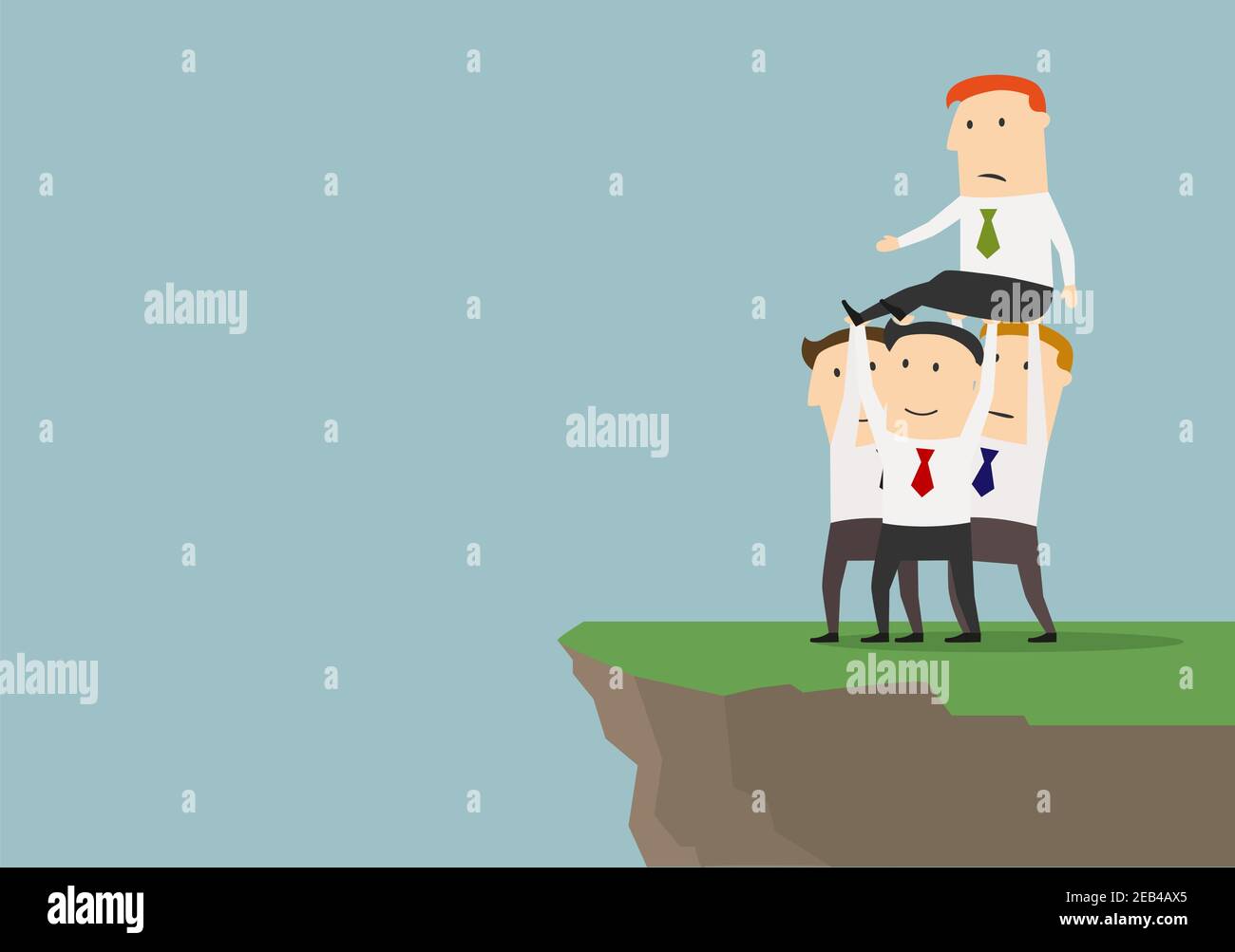 Successful cliff Stock Vector Images - Alamy