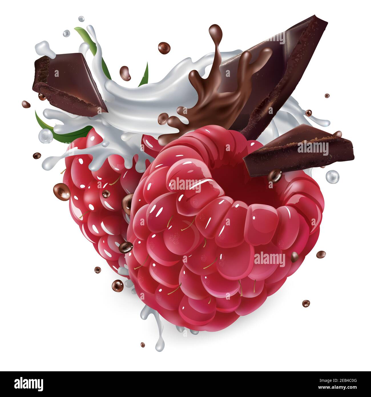 Realistic liquid milk chocolate hi-res stock photography and images - Alamy