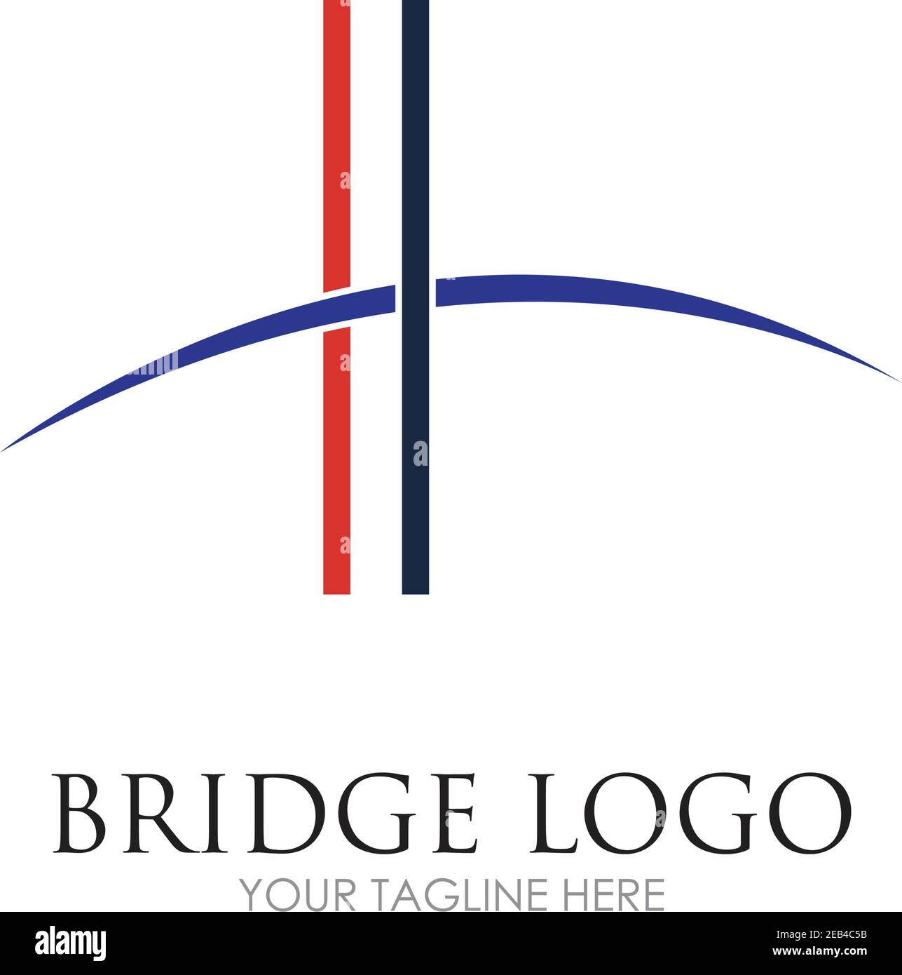 Bridge Logo Template vector icon illustration design Stock Vector Image ...