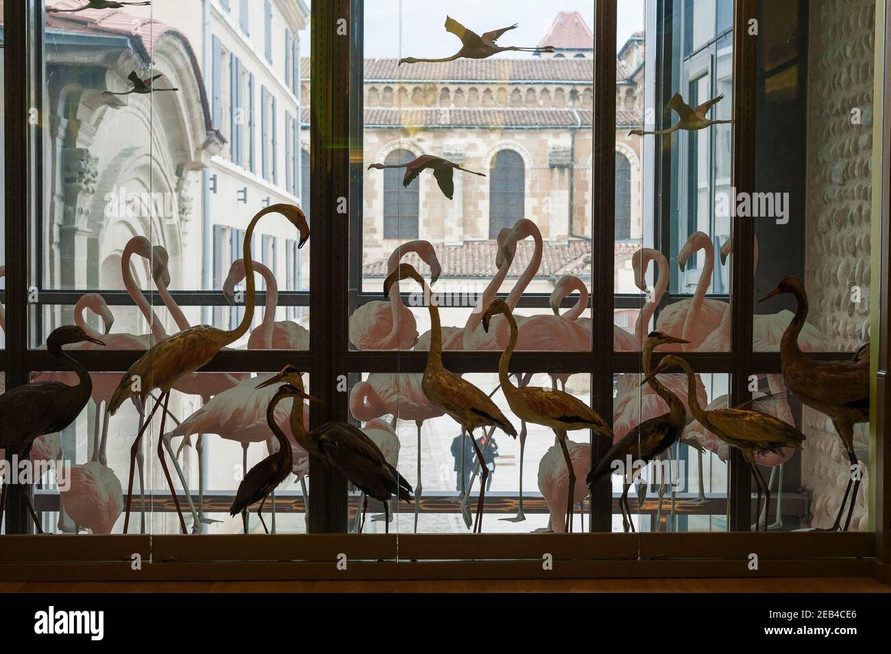 Visit to the museum of Valence, France. - A large window has been ...