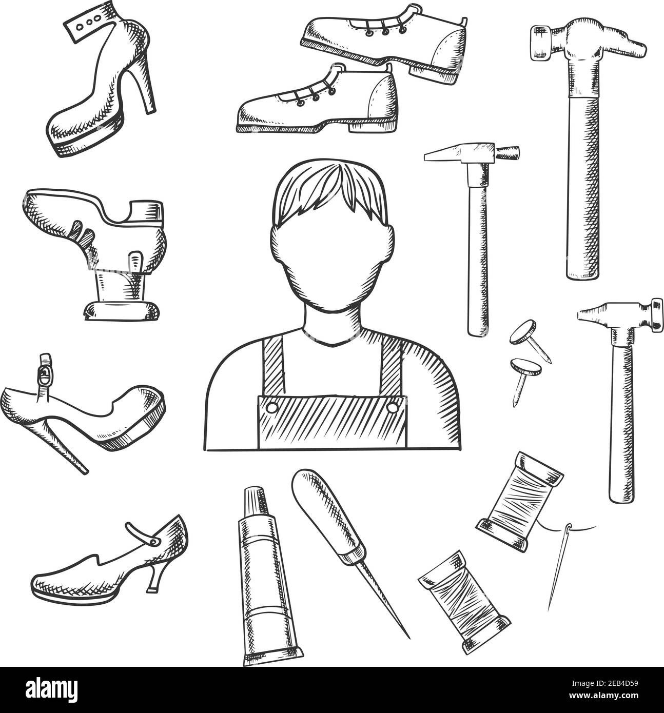 Tack maker Stock Vector Images - Alamy
