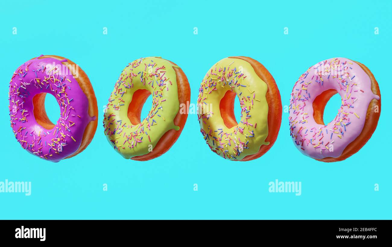 Four donut hi-res stock photography and images - Alamy