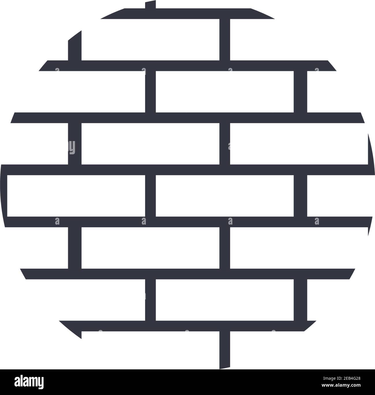 Brick Building logo design vector, Brickwork simple modern logo ...