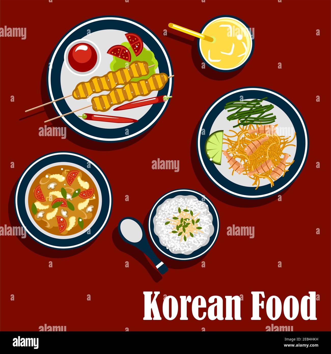 Gourmet seafood salad shrimp Stock Vector Images - Alamy