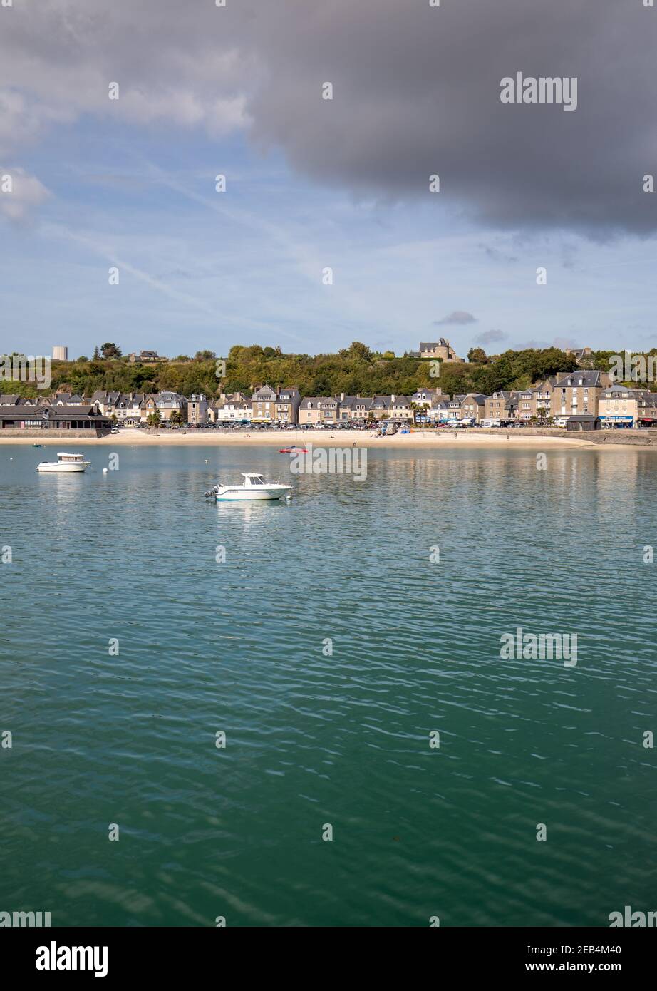 Cancale, France - September 15, 2018: Cancale, fishing port and famous ...