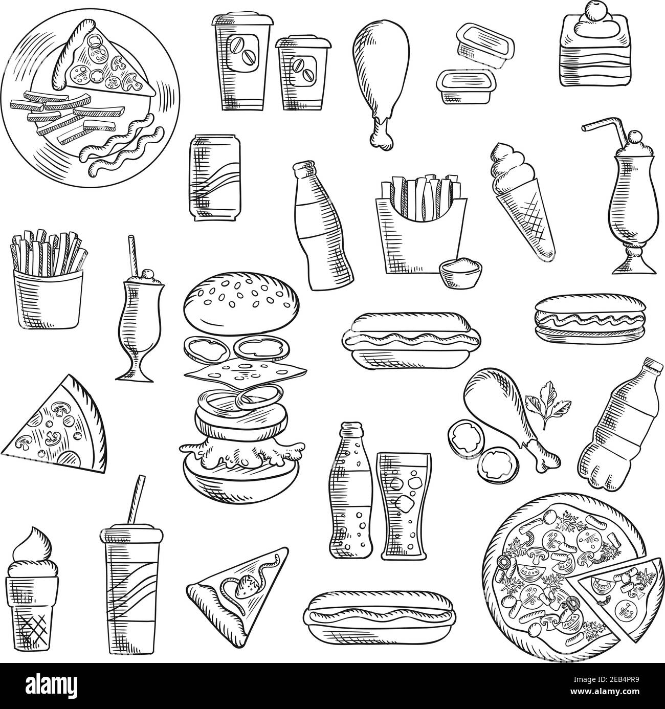 Cone ice cream sausage Cut Out Stock Images & Pictures - Alamy