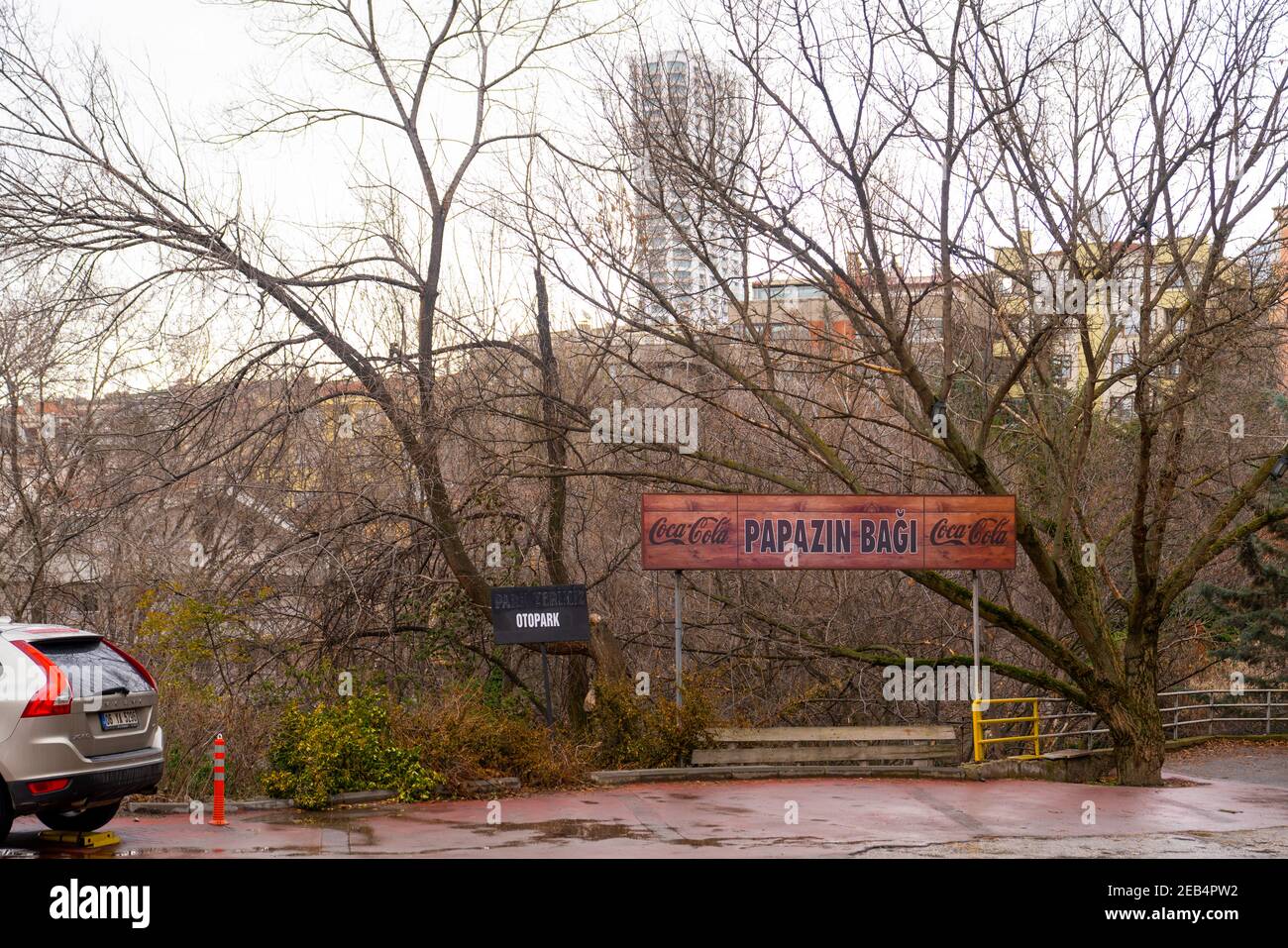 Ankara, Turkey-January 30 2021: Popular recreation spot to rest. Open ...