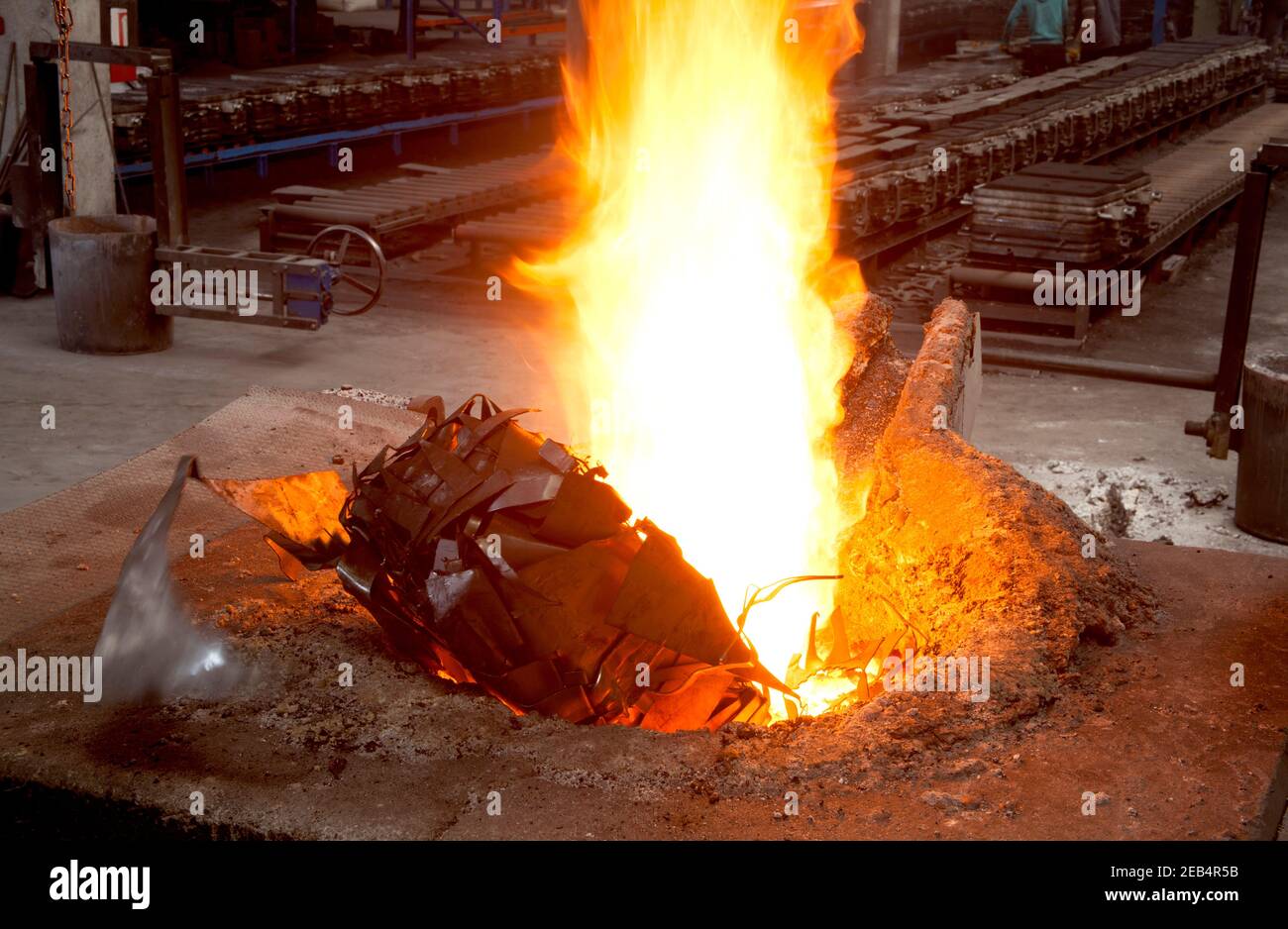 Foundry factory. Metal industry, steel making Stock Photo - Alamy
