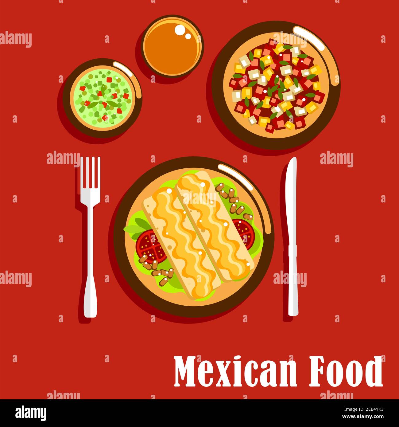 Mexican salsa verde Stock Vector Images - Alamy